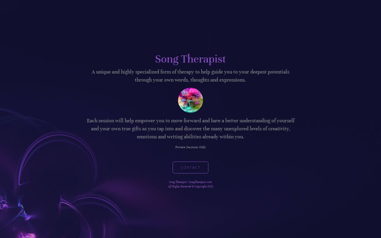 Song Therapist - A Unique And Highly Specialized Form Of Song Therapy.